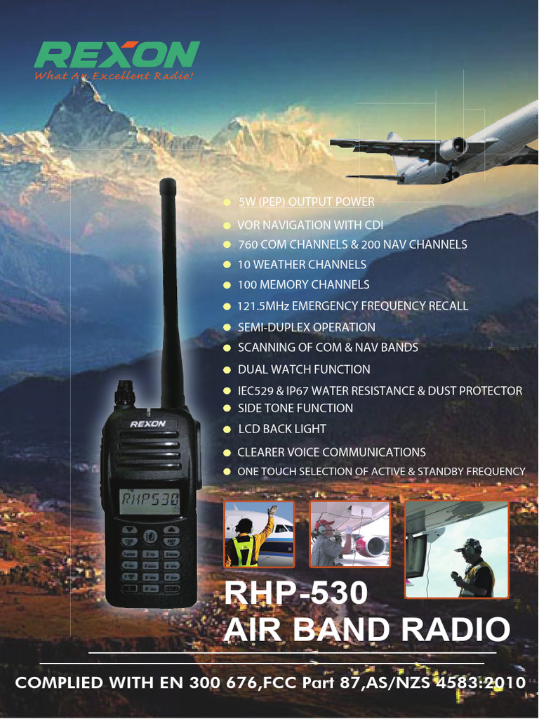 Rexon RHP-530 Handheld Transceiver | PDF | Frequency Modulation | Broadcast Engineering