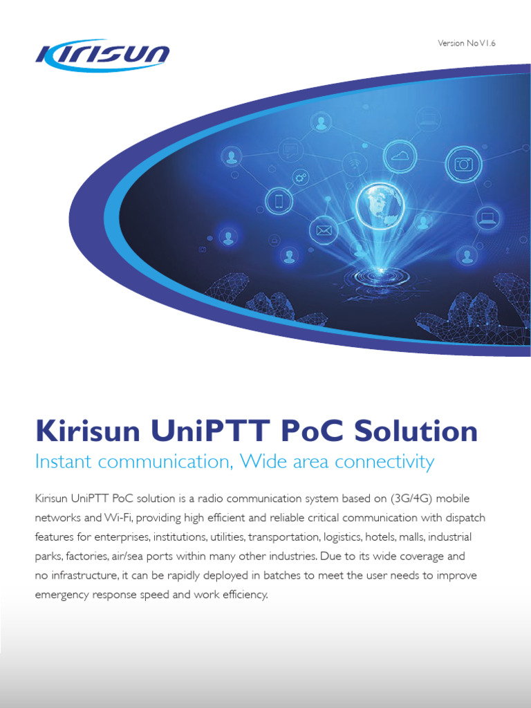 Kirisun UniPTT PoC Solution | PDF | Server (Computing) | Mobile App