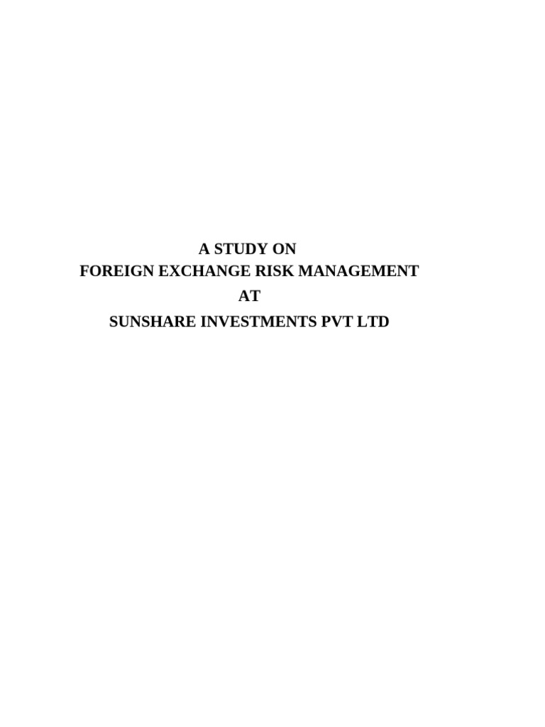 Foeign Exchange & Risk Management | PDF | Futures Contract | Derivative ...