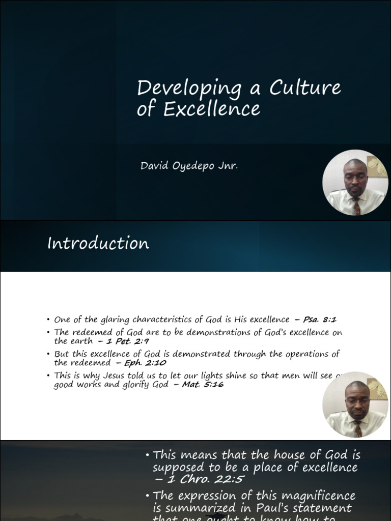 Cultivating a Culture of Excellence | PDF | Abrahamic Religions ...