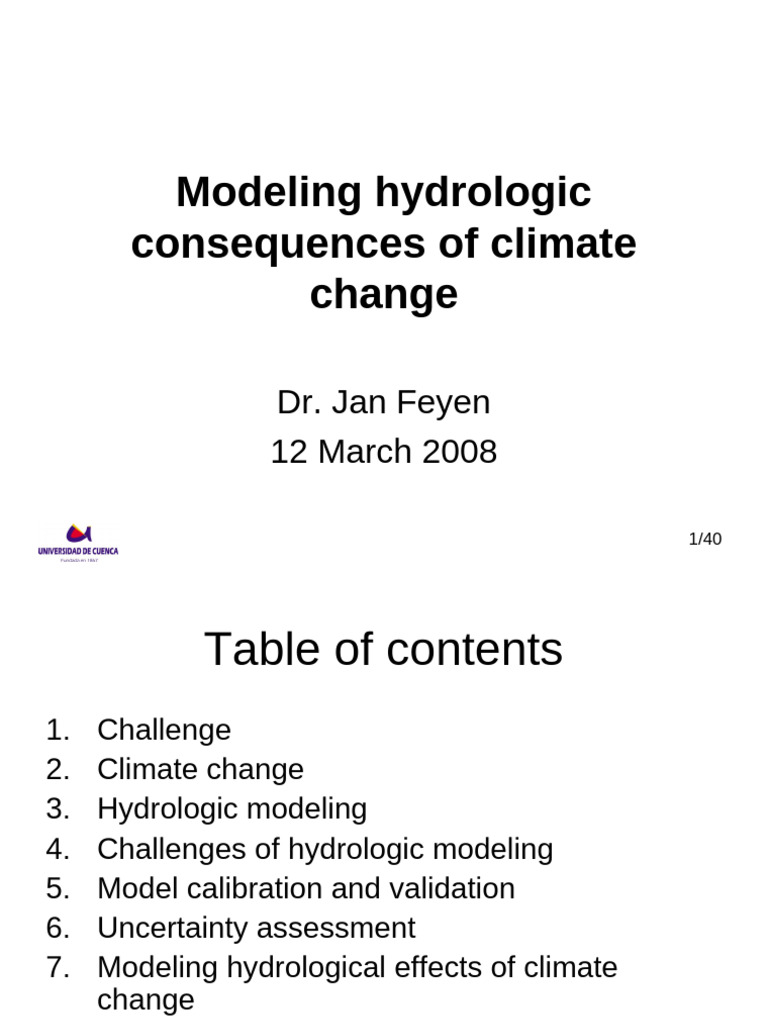 FEYEN-cambio Climatico | PDF | Risk | Hydrology