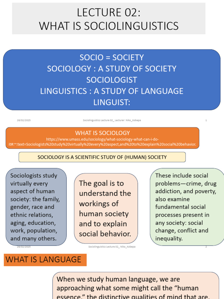 What Is Sociolinguistics | PDF | Sociolinguistics | Linguistics