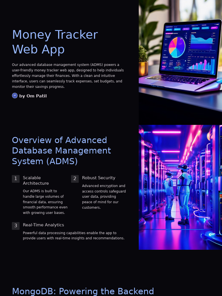 Money Tracker Web App | PDF | Web Application | Mobile App