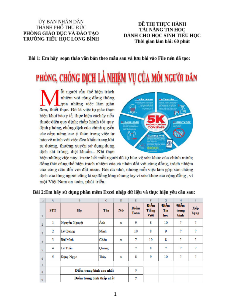 DE THUC HANH 1 | PDF