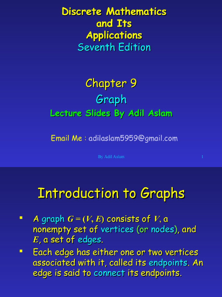 Chapter 9 Graphs | PDF