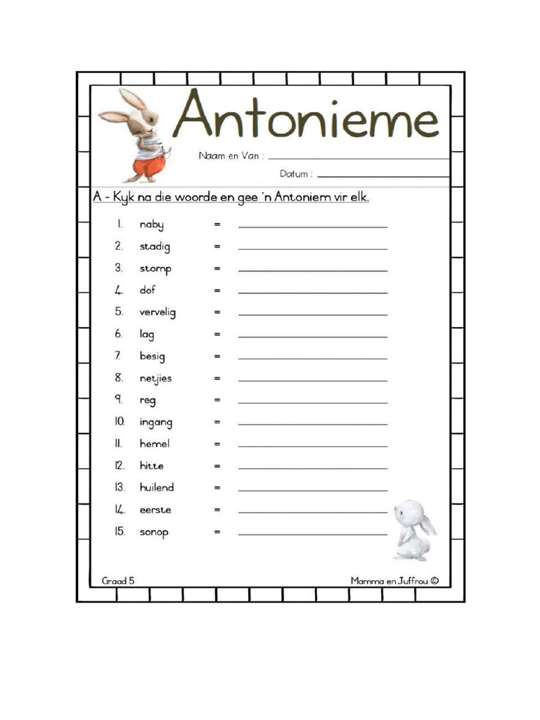 Antonieme Fal | PDF