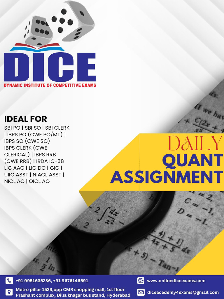 24-Aug-24 - DICE Academy-Daily Bank Quant Assignment-E | PDF