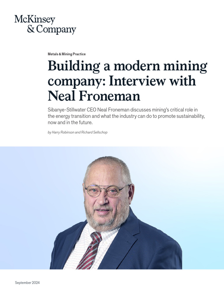 Building A Modern Mining Company Interview With Neal Froneman | PDF ...
