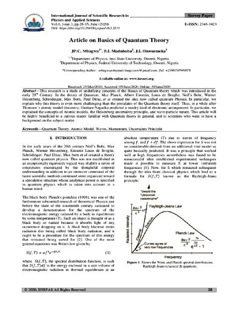 Quantum Research Paper | PDF