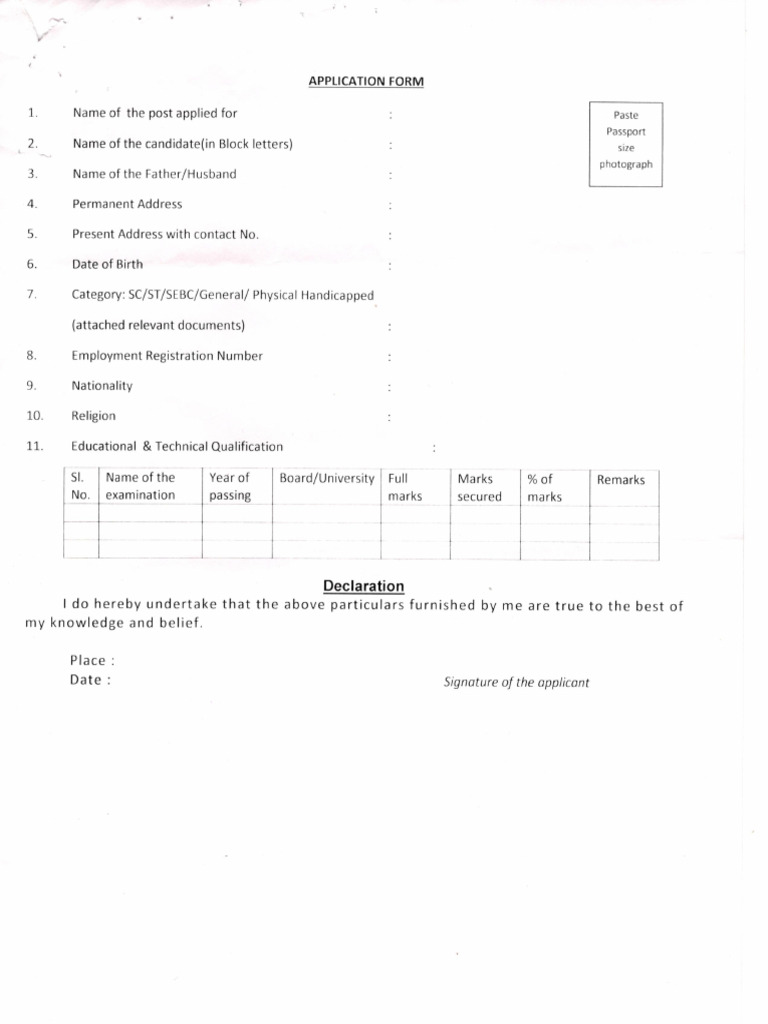 Rto Application Form Notification - 1551095301 PDF | PDF