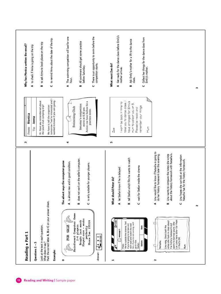 Reading and Writing Sample Paper 1 | PDF | Superheroes