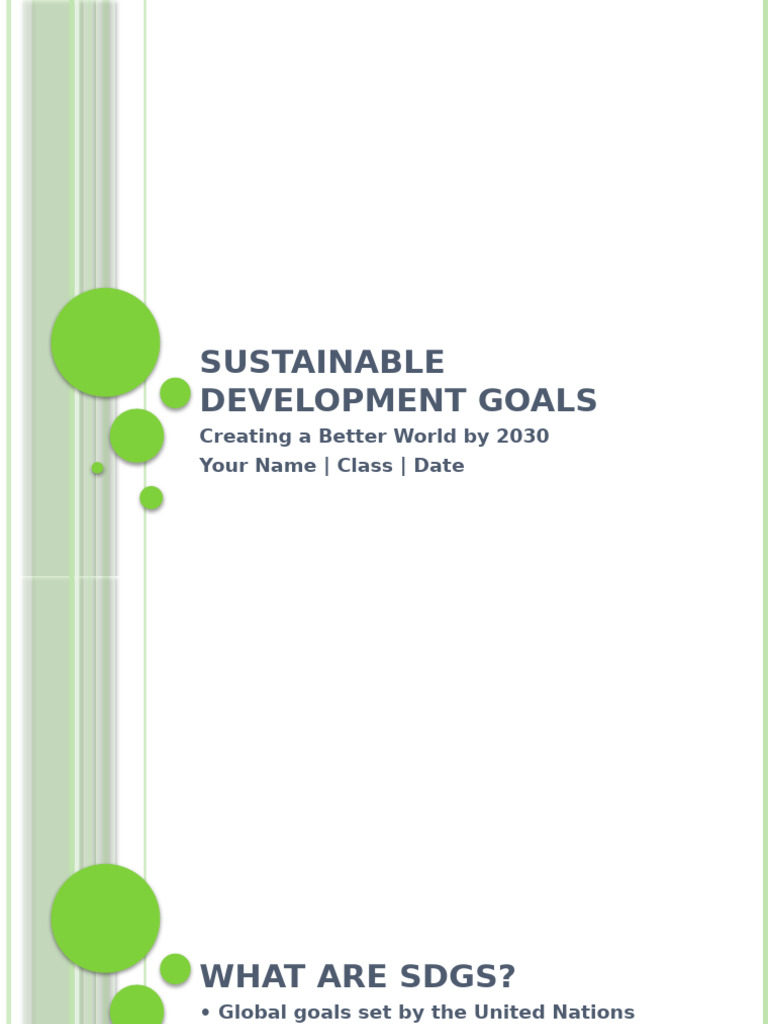 Understanding Sustainable Development Goals | PDF