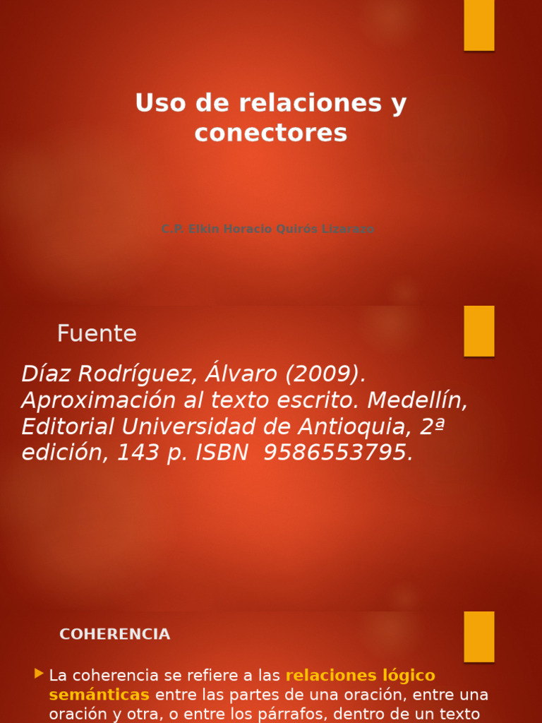 Uso de relaciones y conectores | PDF