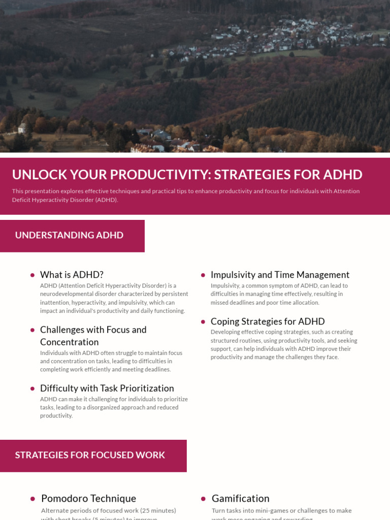 Boost ADHD Productivity Strategies | PDF | Attention Deficit ...