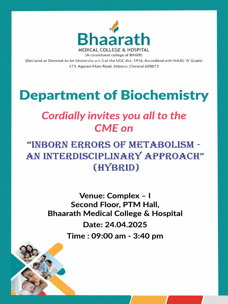 Biochemistry Cme Invitation | PDF
