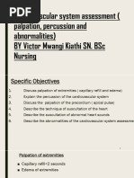 Cardiovascular Assessment Documentation Guide | PDF