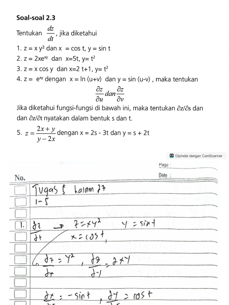 Tugas 5 Matematika 3 | PDF