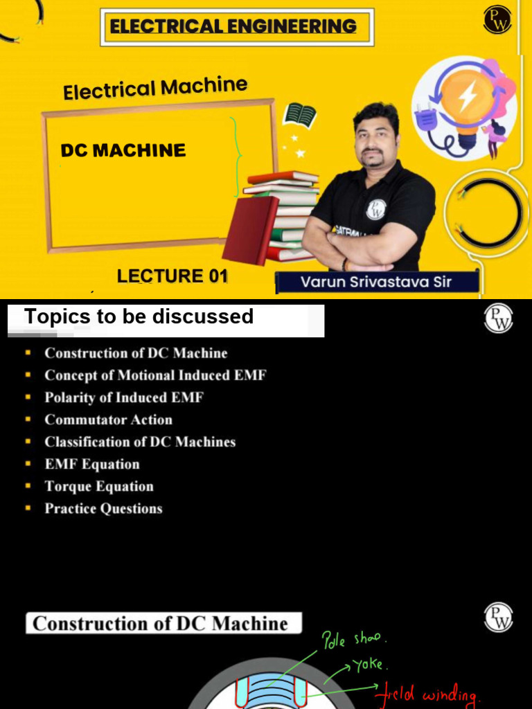 DC Machine 01 - Class Notes | PDF
