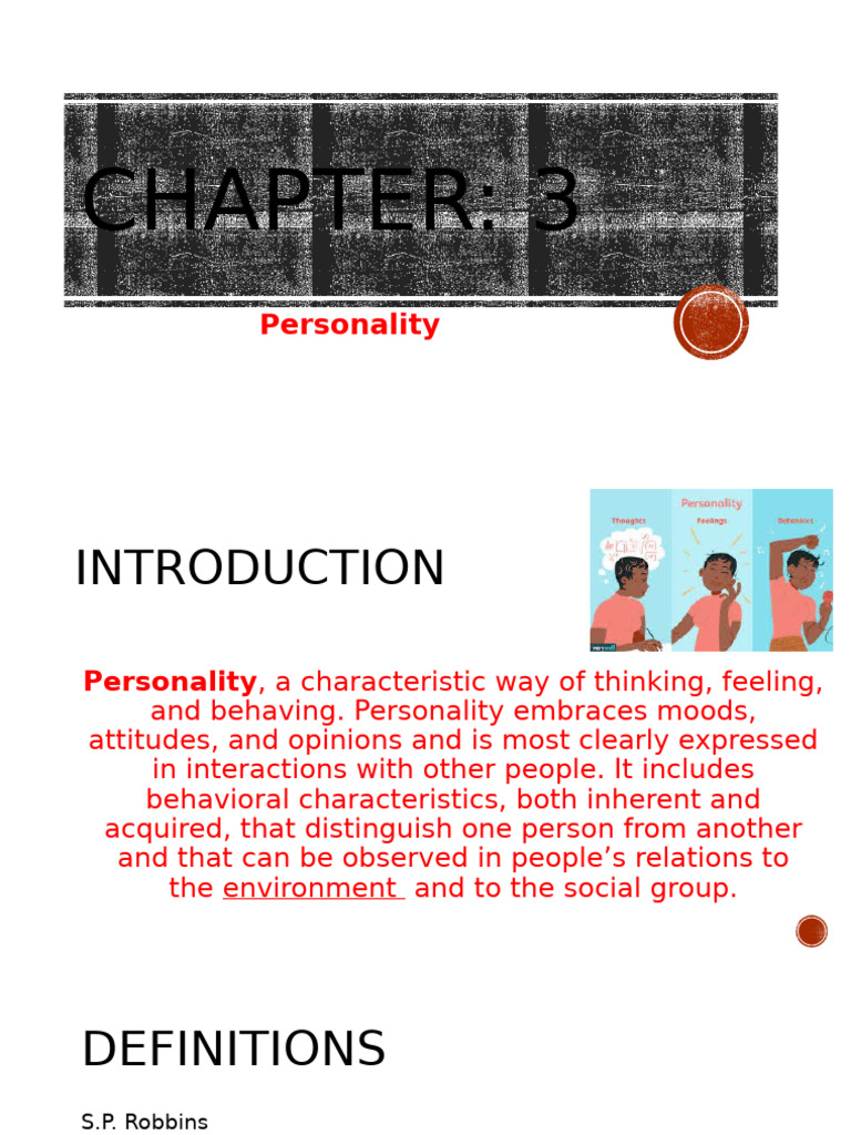Chapter 3 Personality | PDF | Extraversion And Introversion ...