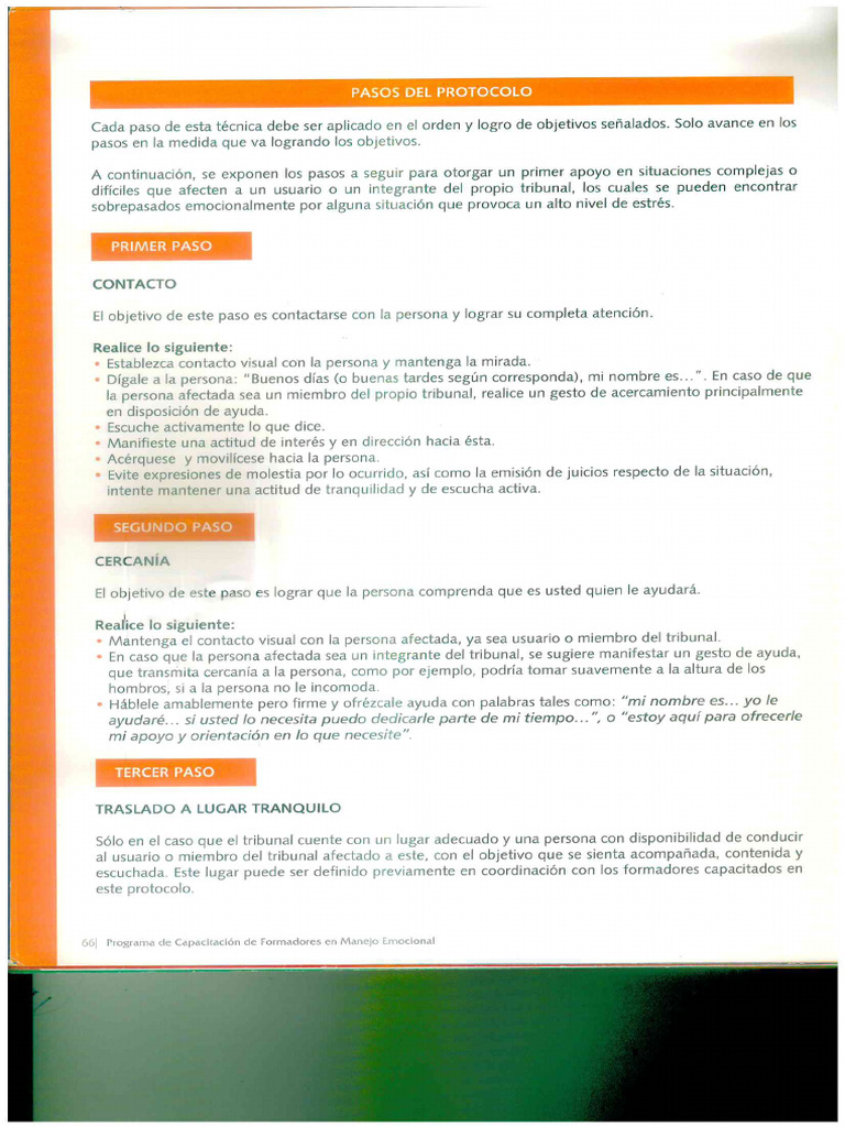 Pasos Del Protocolo | PDF