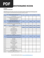 Cuestionario VISA P | PDF | Medicina CLINICA | Enfermedades y trastornos