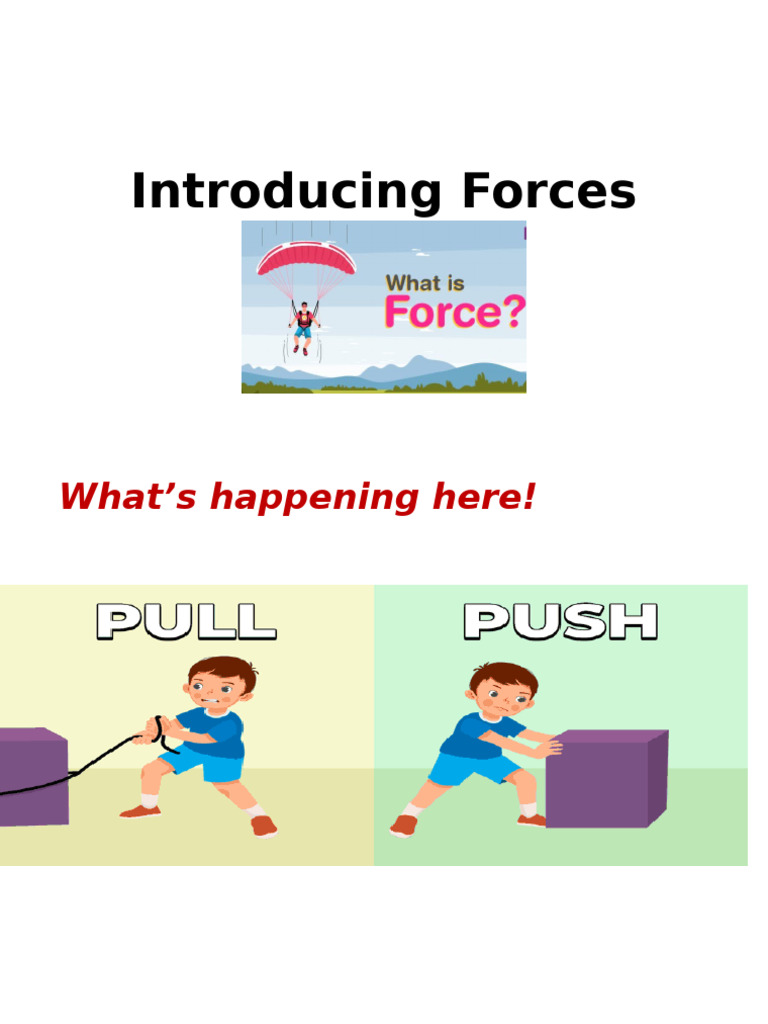 Introduction To Forces | PDF | Force | Friction