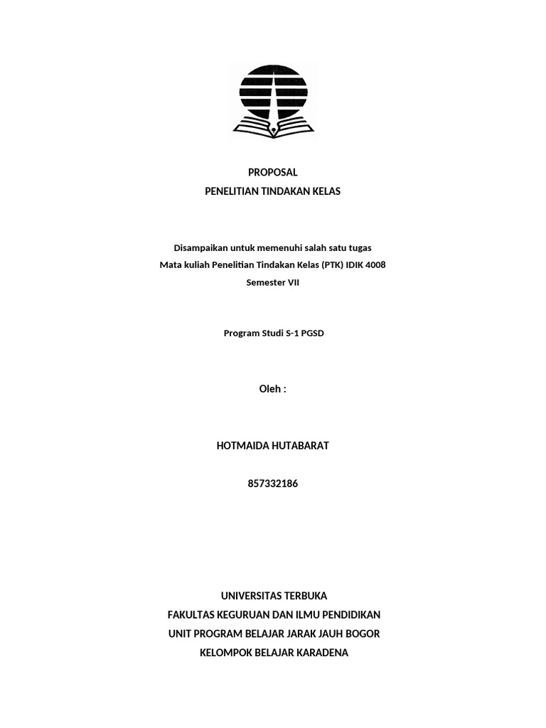PROPOSAL-PTK-TUGAS-UT | PDF