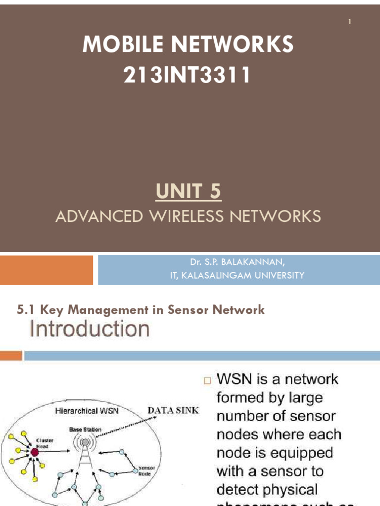 Unit 5 - Advanced Wireless Networks | PDF | Security | Computer Security