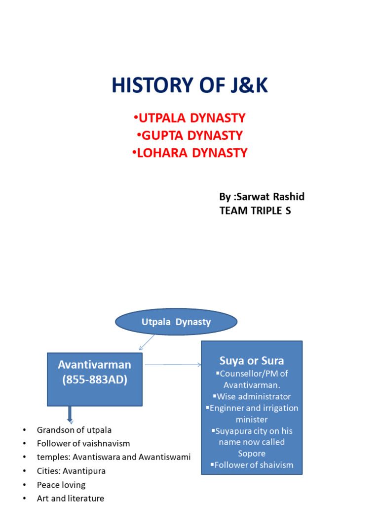 •UTPALA-DYNASTY-•GUPTA-DYNASTY-•LOHARA-DYNASTY | PDF | Indian Religions