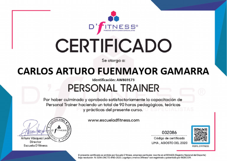 Diploma Personal Trainer CF | PDF