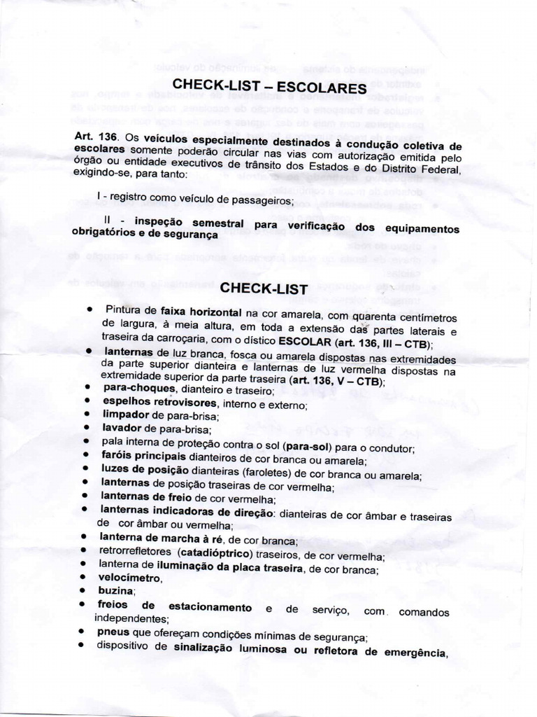 Check List 1 | PDF