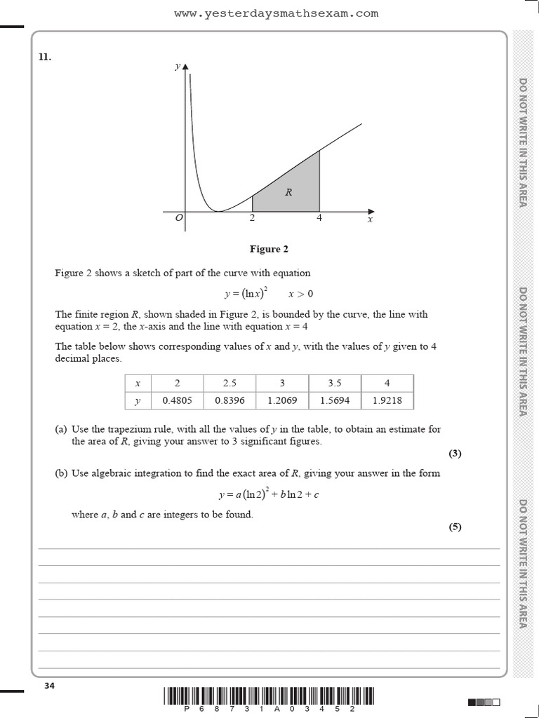 Integration Trapezium Rule | PDF | Area | Significant Figures