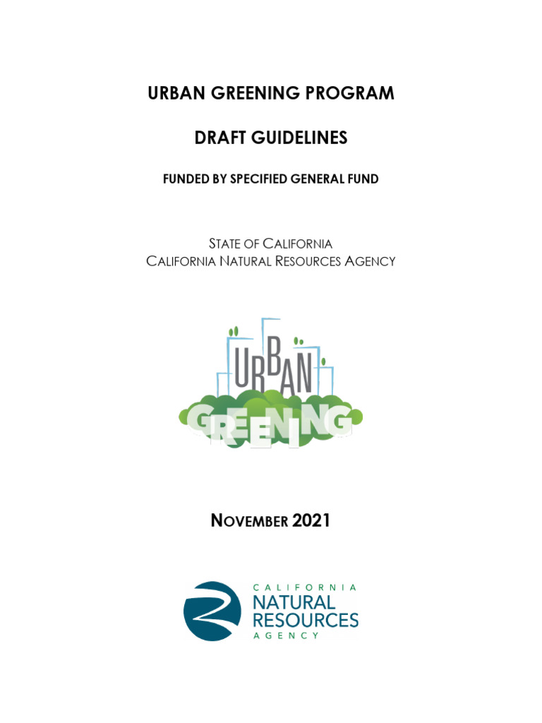 GF Urban Greening Program GuidelinesFinal Draft 1182021 | PDF | Climate ...