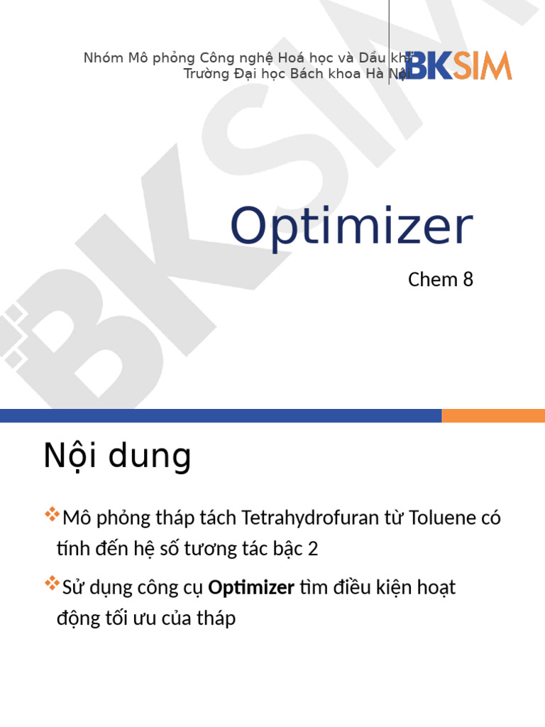 Chem 8 Optimizer | PDF