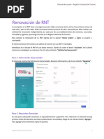 Formato Único RNT para Trámites | PDF