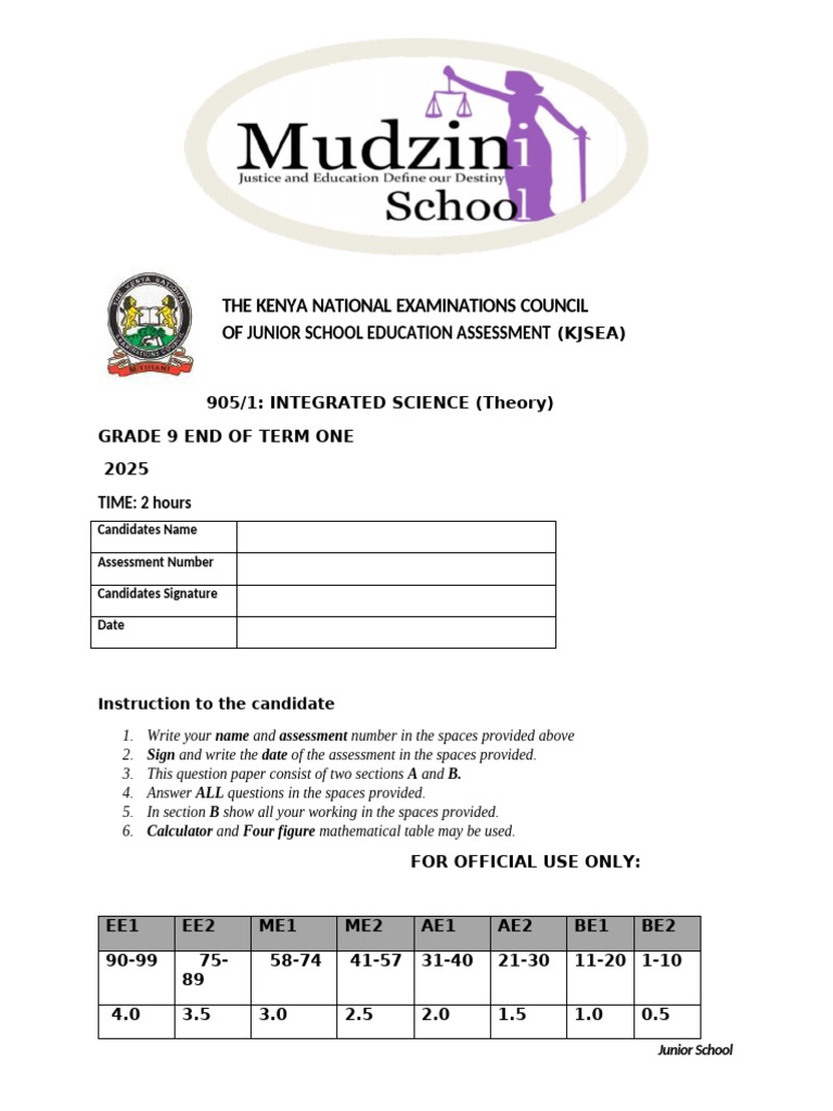 JS Exam Cover Page | PDF