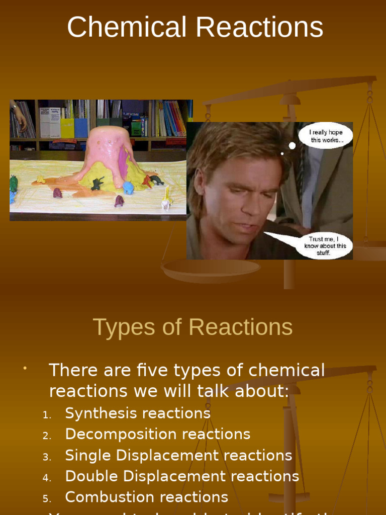 Types of Chemical Reactions | PDF | Chemical Reactions | Chlorine
