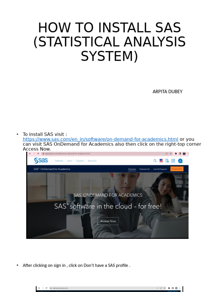 How To Install Sas (Statistical Analysis System | PDF