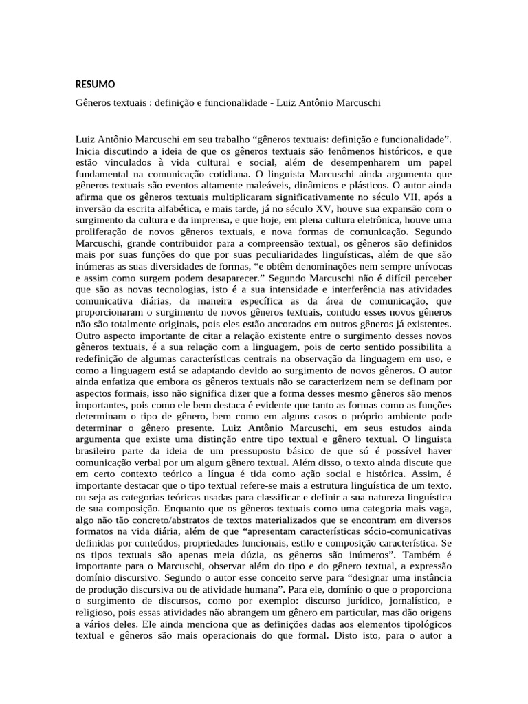 Gêneros Textuais - Definição e Funcionalidade - Luiz Antônio Marcuschi ...