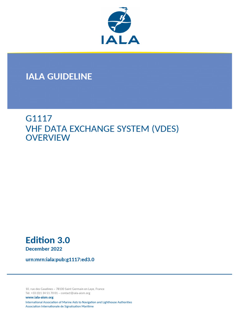G1117-Ed3.0-VHF-Data-Exchange-System-VDES-Overview | PDF ...