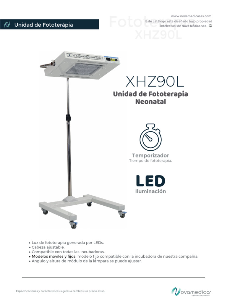 Unidad de Fototerapia Neonatal XHZ90L | PDF | Diodo emisor de luz ...