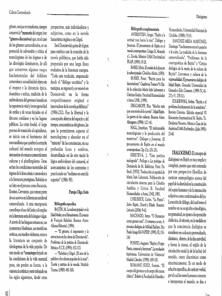 Dialogismo Pampa Olga Arán | PDF