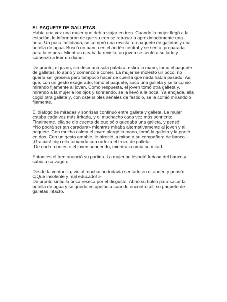 El Paquete de Galletas | PDF