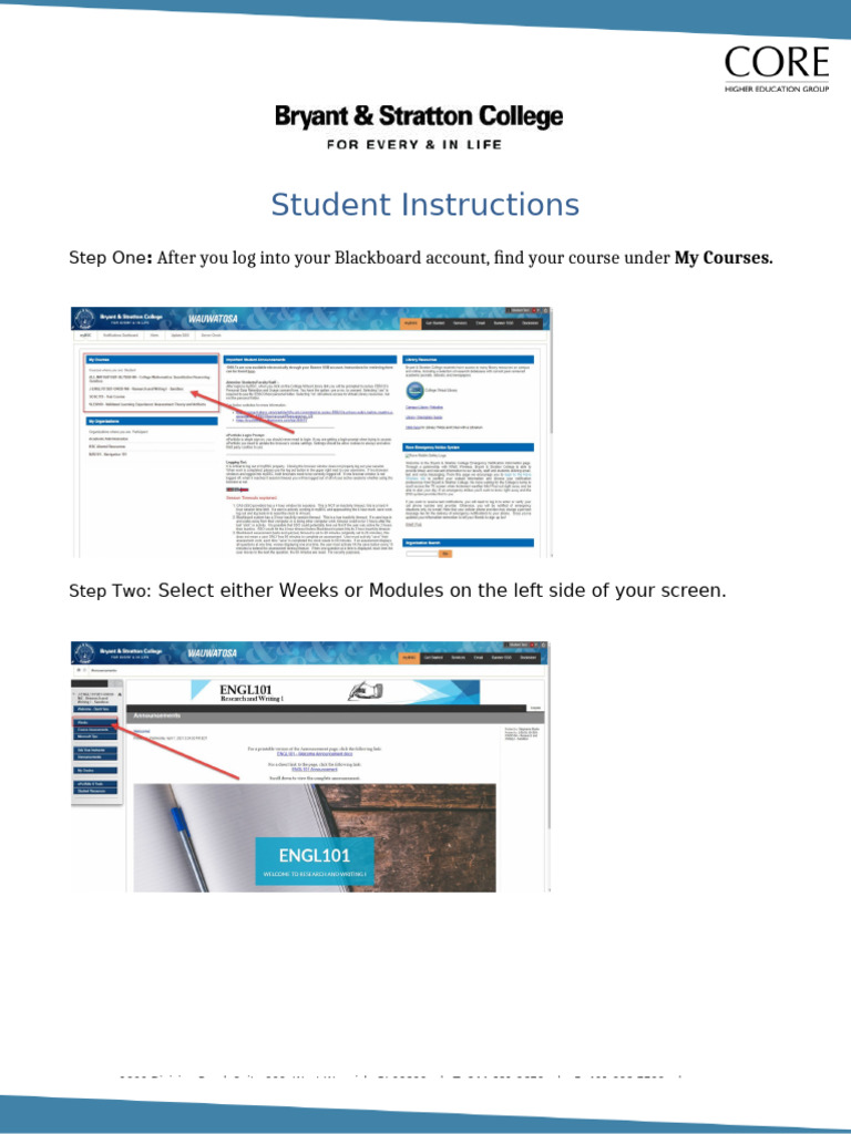 BSC Student User Guide | PDF