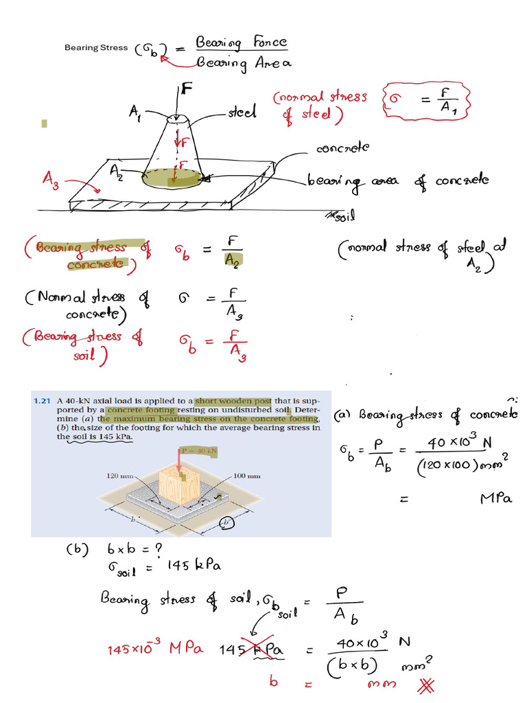 Understanding Bearing Stress Basics | PDF
