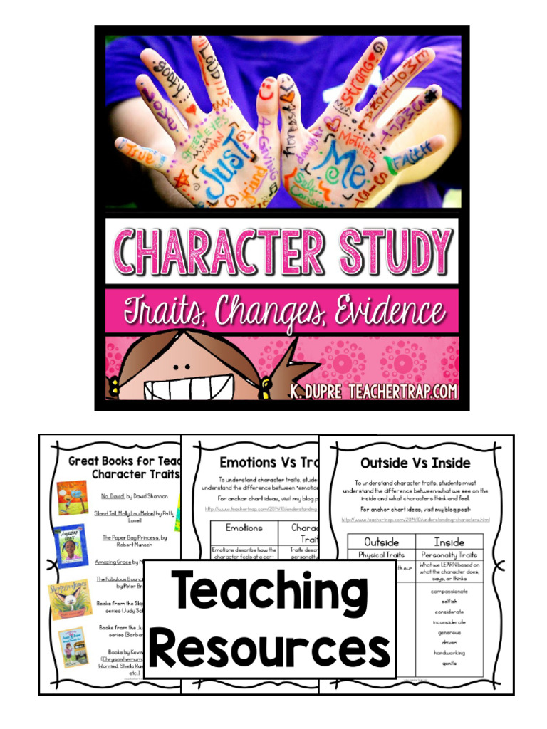 CharacterTraitsAnchorChart | PDF