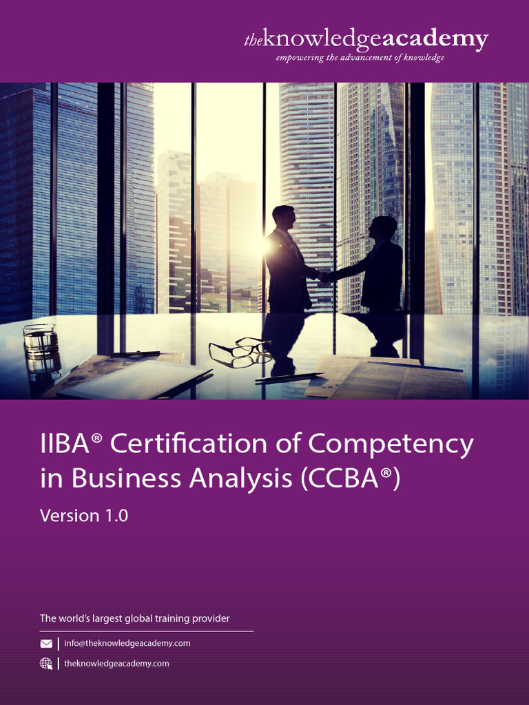IIBA CCBA - Delegate Pack | PDF | Business Analysis | Agile Software ...