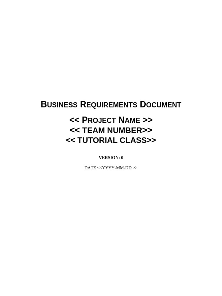 Business-Requirements-Document-Template | PDF | Use Case | Computing