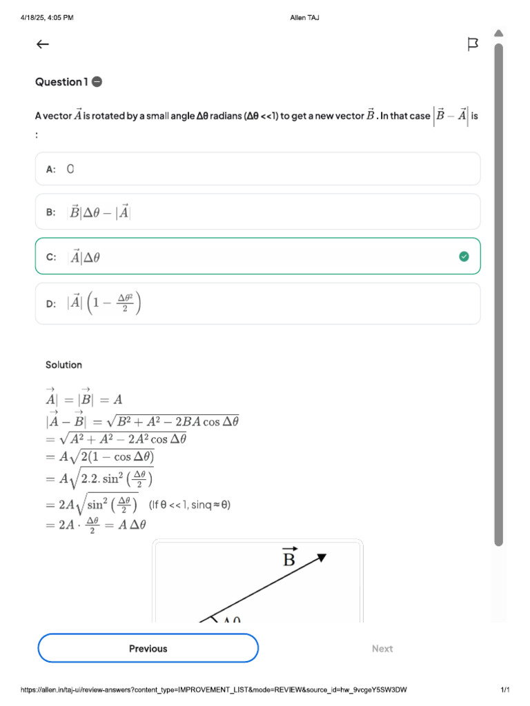 Vectors Physics Doubt | PDF