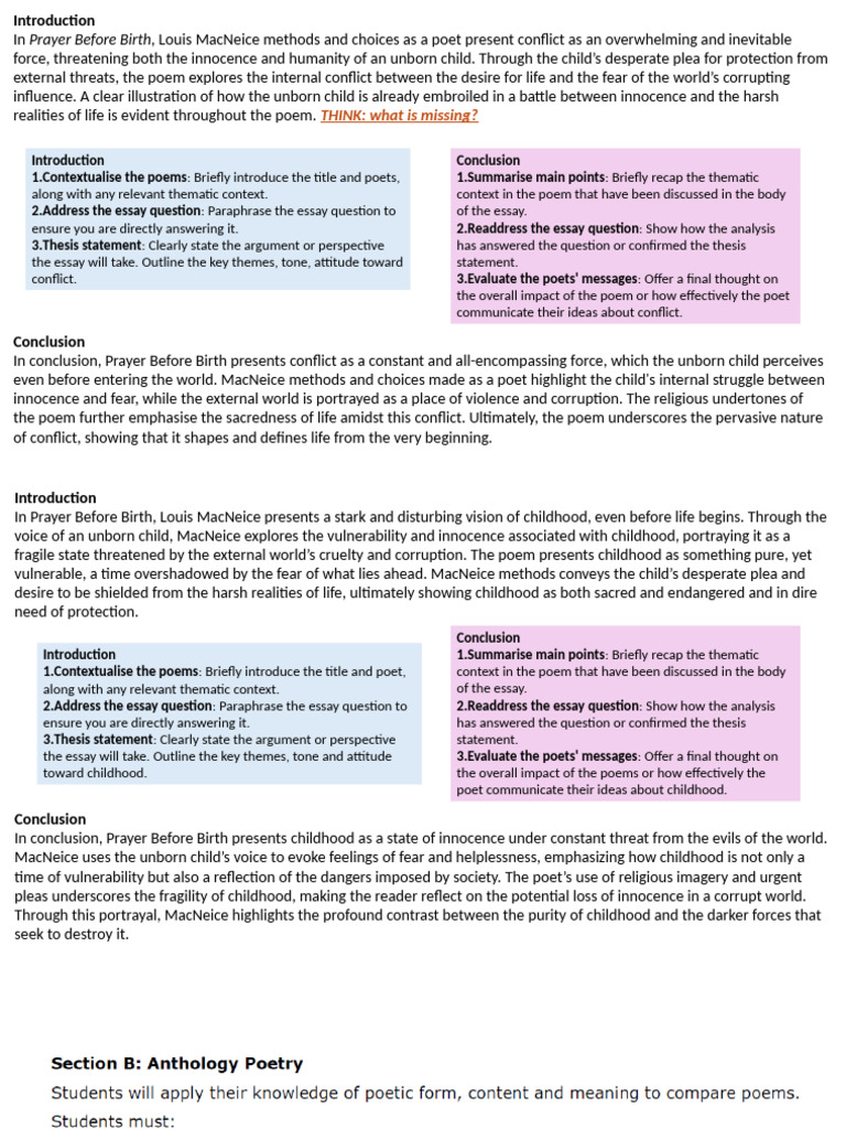 Introductions and Conclusions 1 | PDF | Essays | Poetry